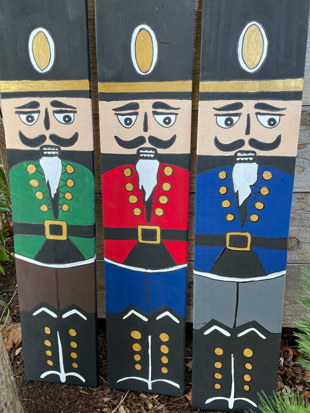 Nutcracker Sign Set / Nutcracker Signs / Nutcracker Christmas Porch ...
