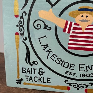 Vintage Beach Lakeside Sign / Beach Decor / Lake Wall Sign / Vintage ...