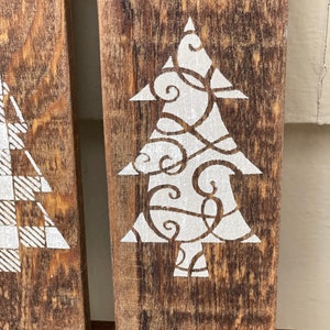 Rustic Christmas Tree Signs / Rustic Christmas Decor / Farmhouse ...