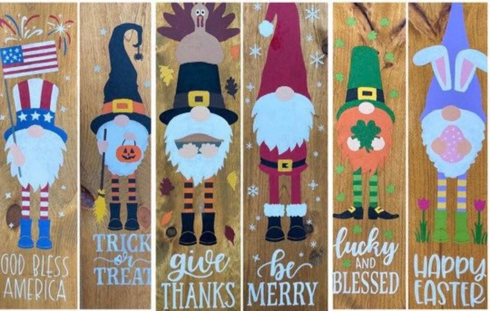 Gnome Porch Signs / Gnome Wall Signs / Gnome Holiday Signs - Etsy