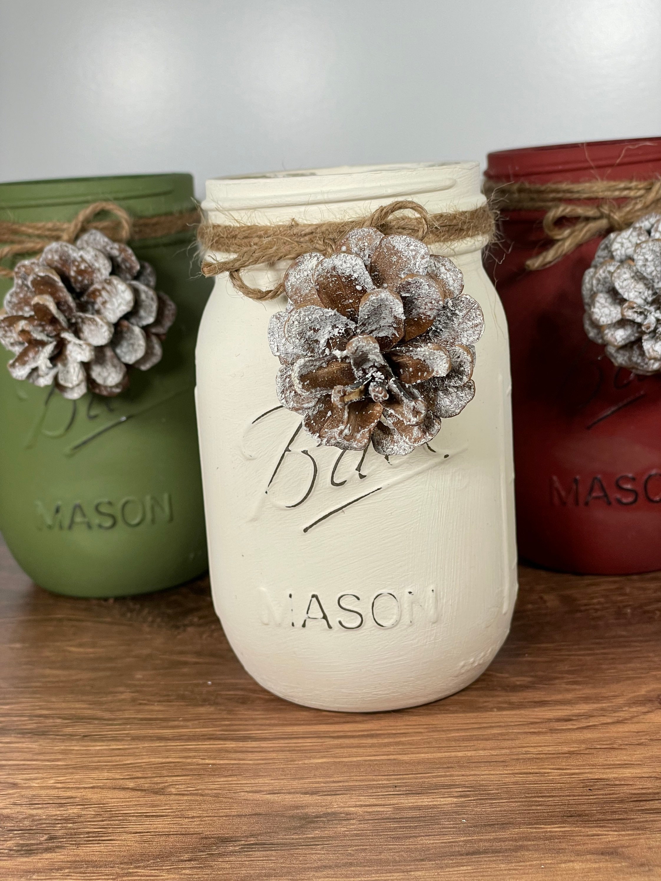 Christmas Rustic Mason Jars