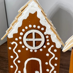 Gingerbread House Wood Blocks / Gingerbread Houses / Christmas Home ...