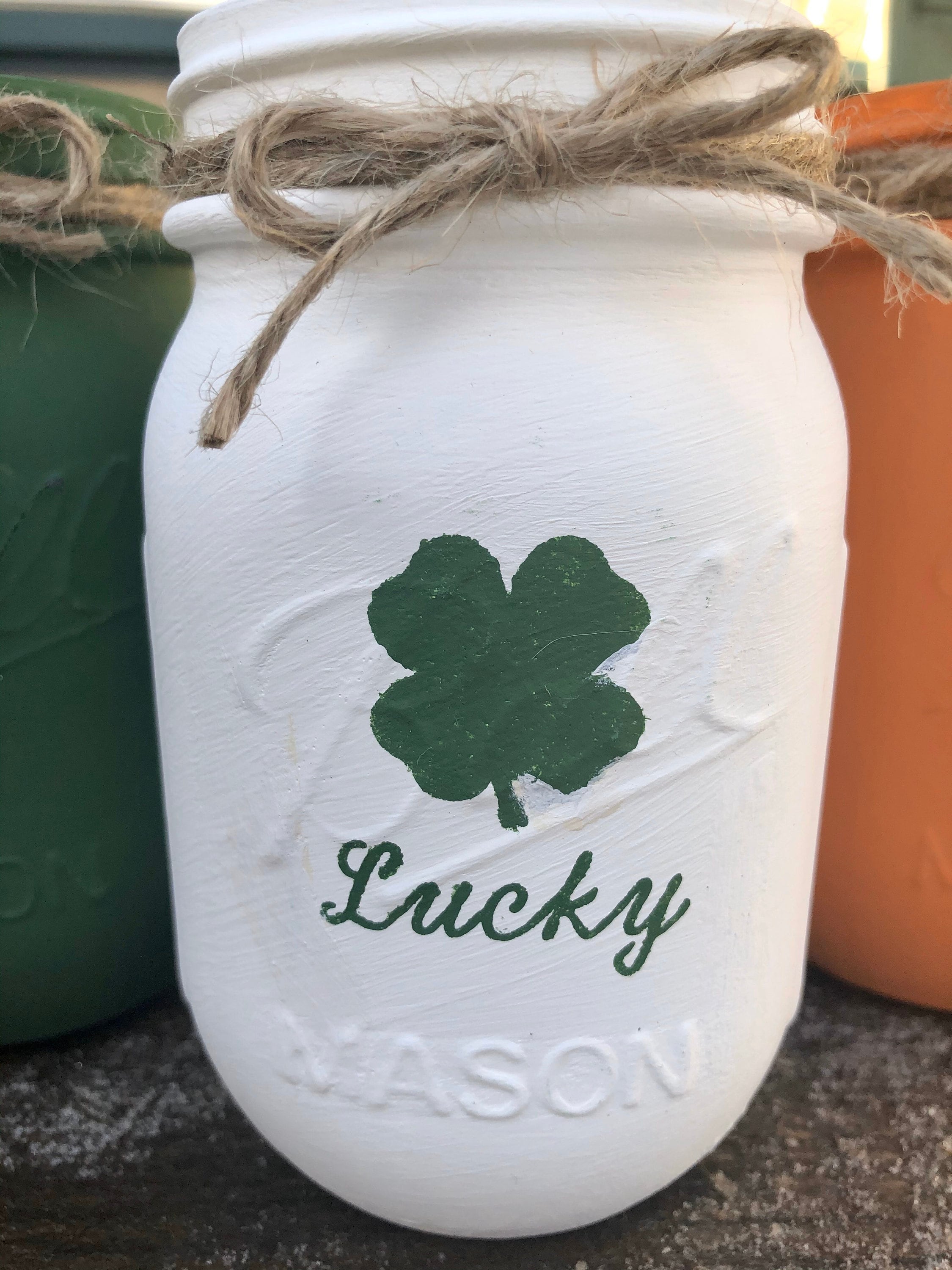 St. Patrick's Day Mason Jars