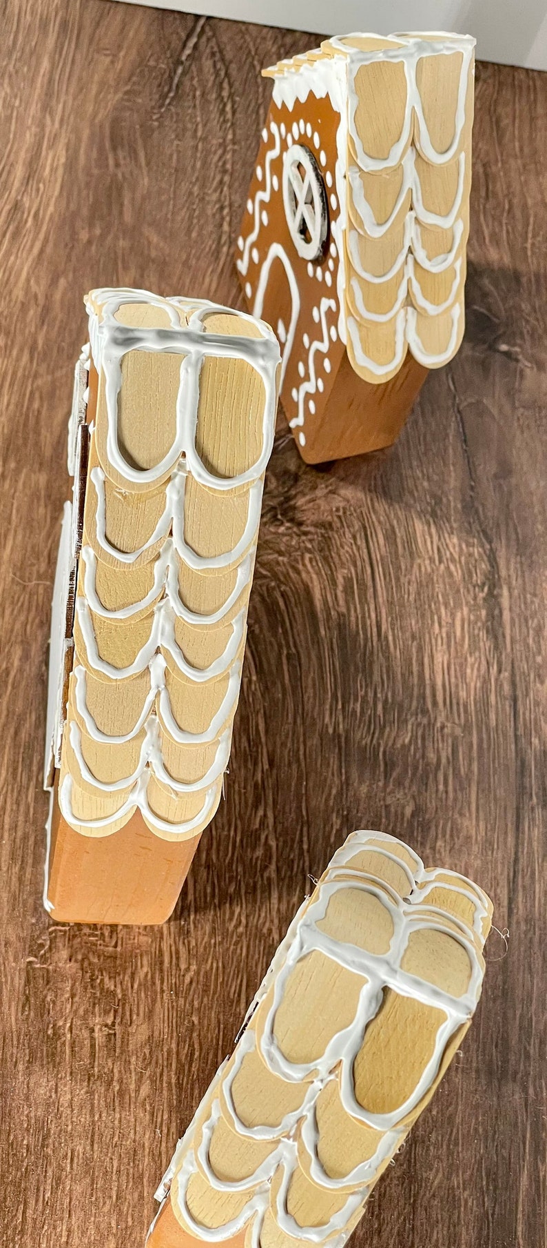 Gingerbread House Wood Blocks / Gingerbread Houses / Christmas Home ...