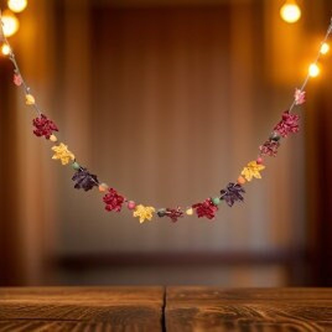 Fall Maple Leaf & Acorn Garland / Fall Garland / Fall Decor - Etsy