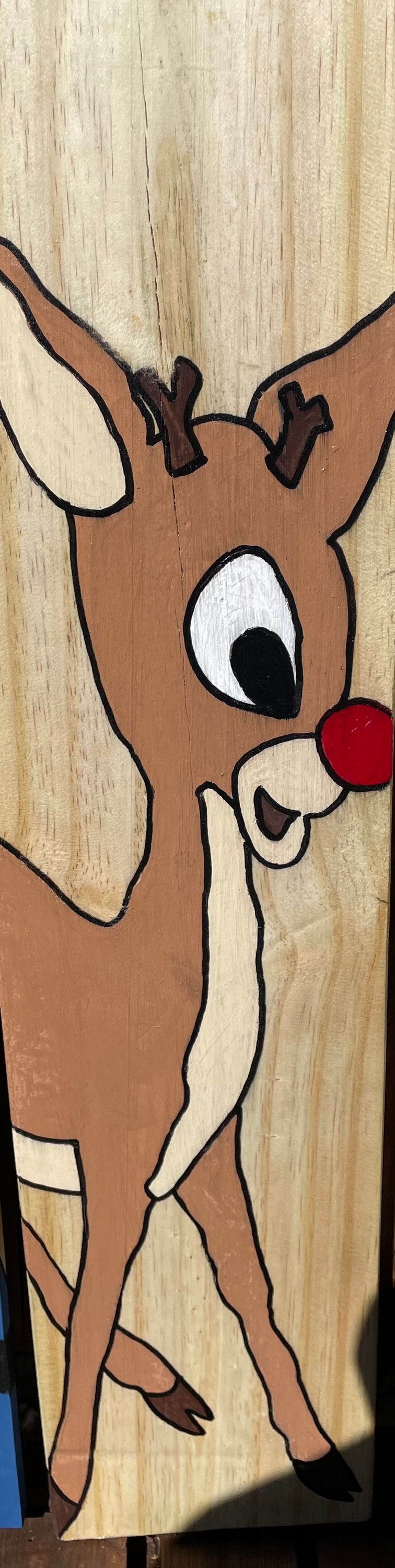 Christmas Rudolph Sign Set / Rudolph Sign / Christmas Porch - Etsy