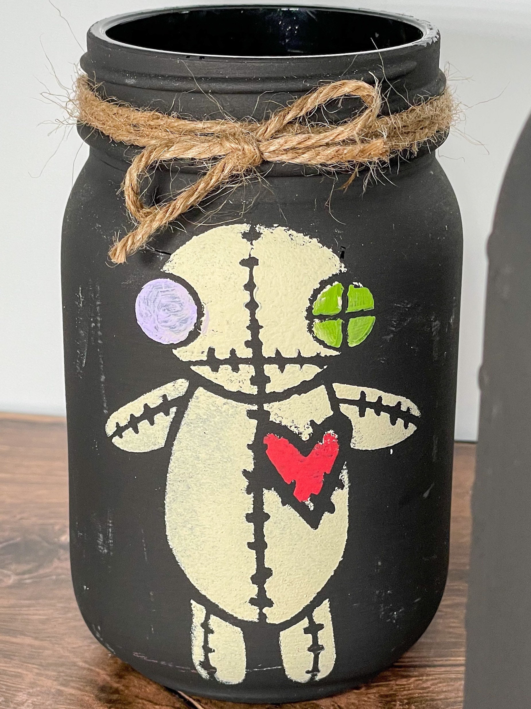 Voodoo Doll Mason Jars