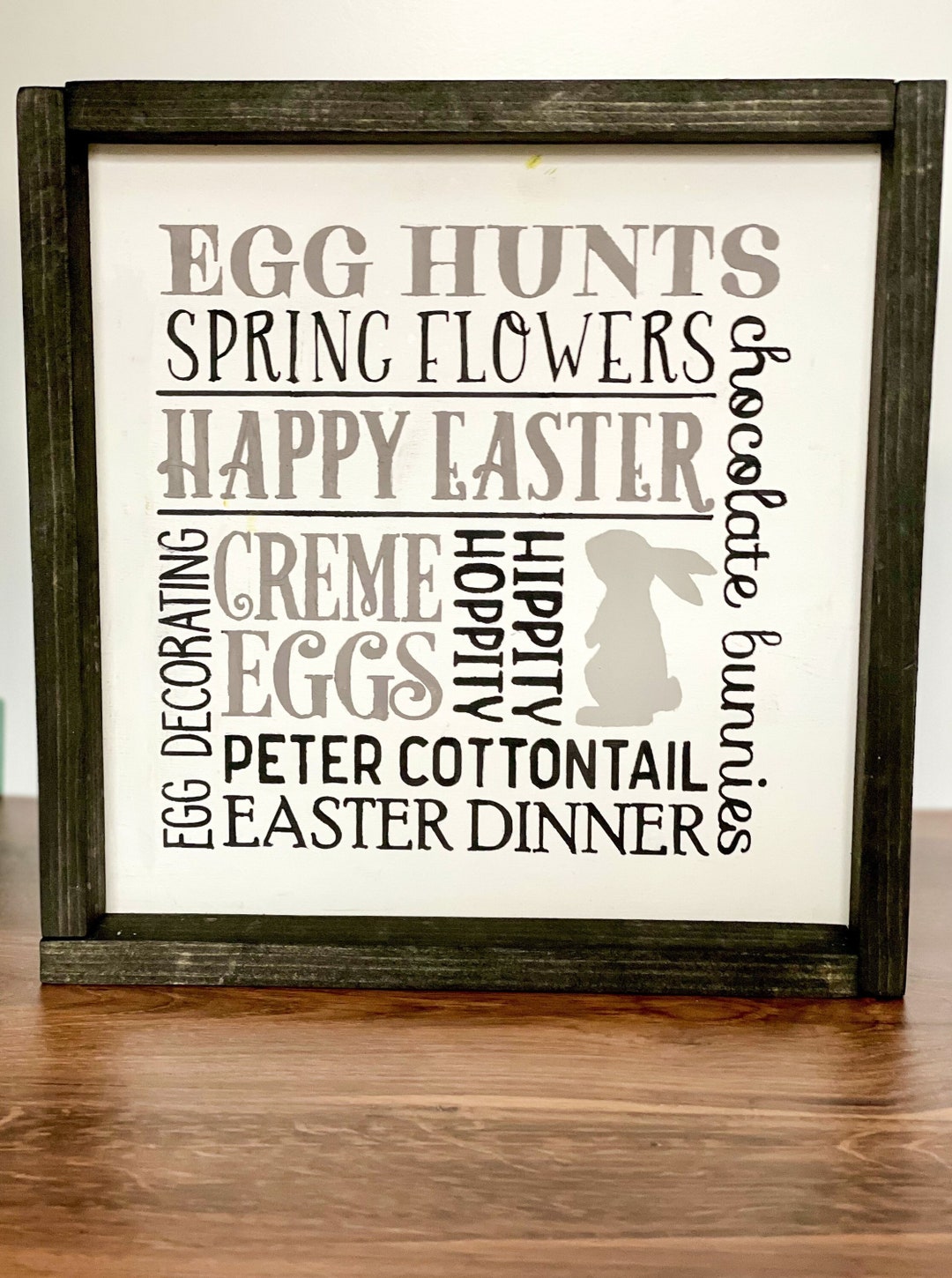 Farmhouse Easter Sign / Easter Wall Sign / Easter Decor / Easter Wood ...