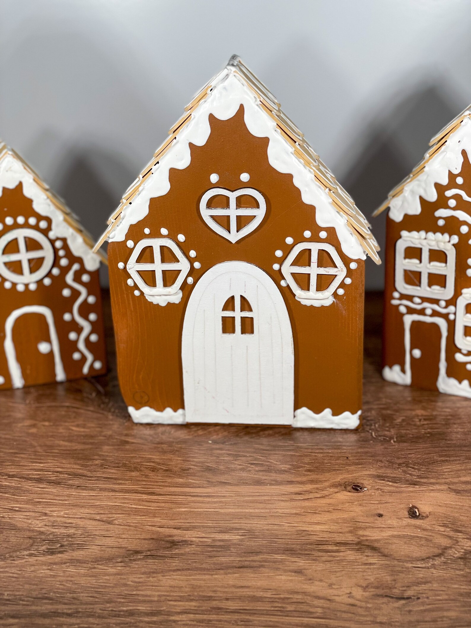 Gingerbread House Wood Blocks / Gingerbread Houses / Christmas Home ...