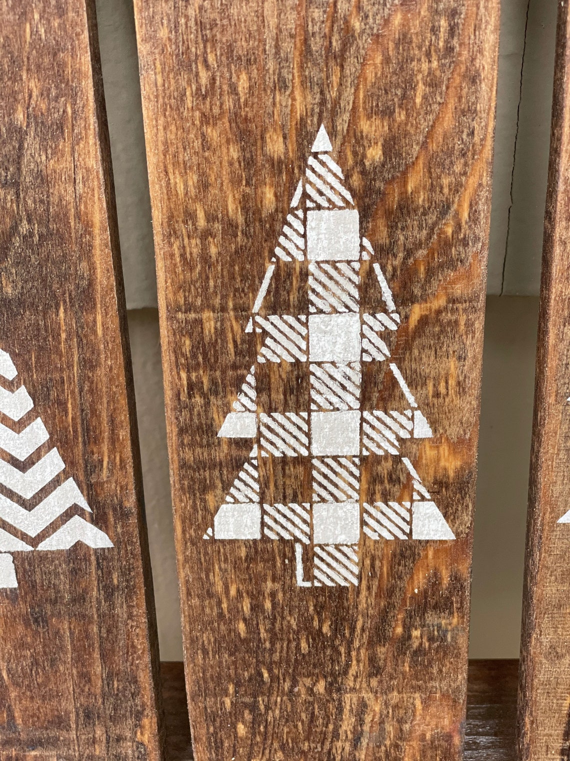 Rustic Christmas Tree Signs / Rustic Christmas Decor / - Etsy