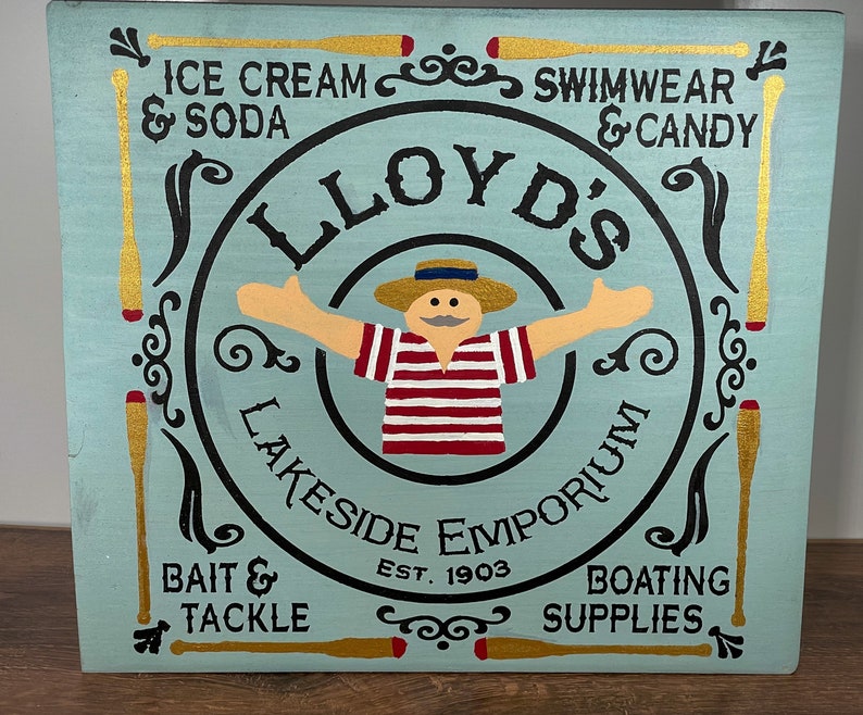 Vintage Beach Lakeside Sign / Beach Decor / Lake Wall Sign / - Etsy