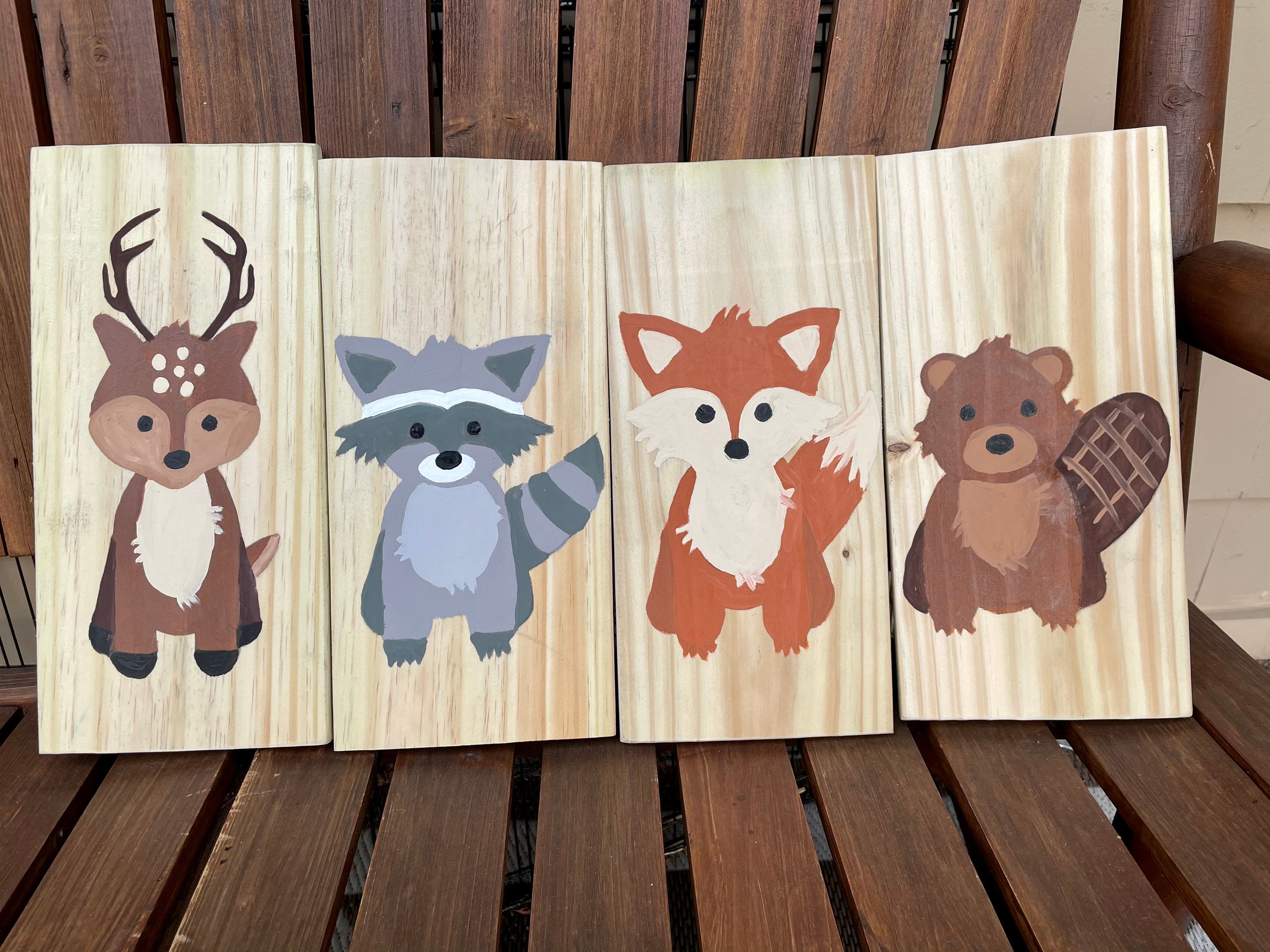Woodland Animal Baby Nursery Signs