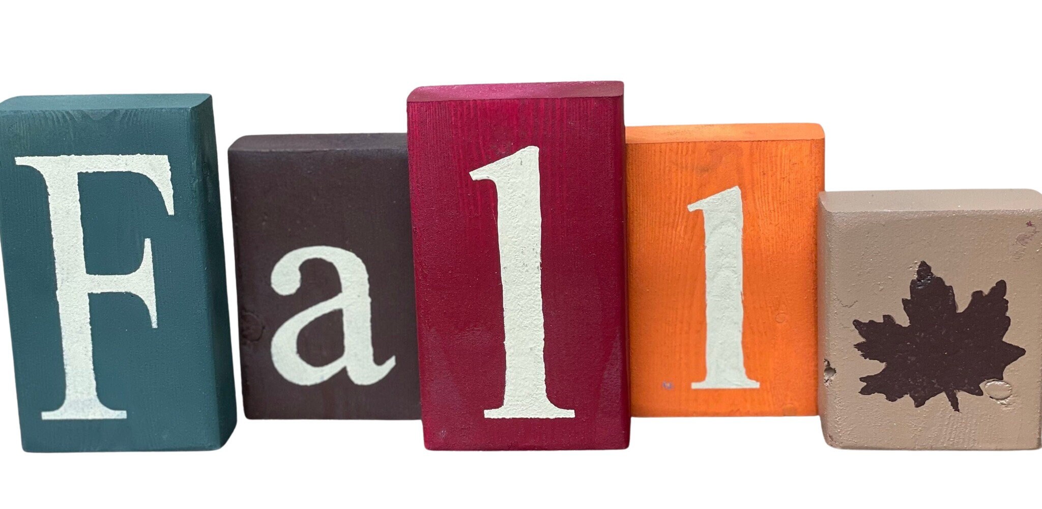 Fall Wood Blocks
