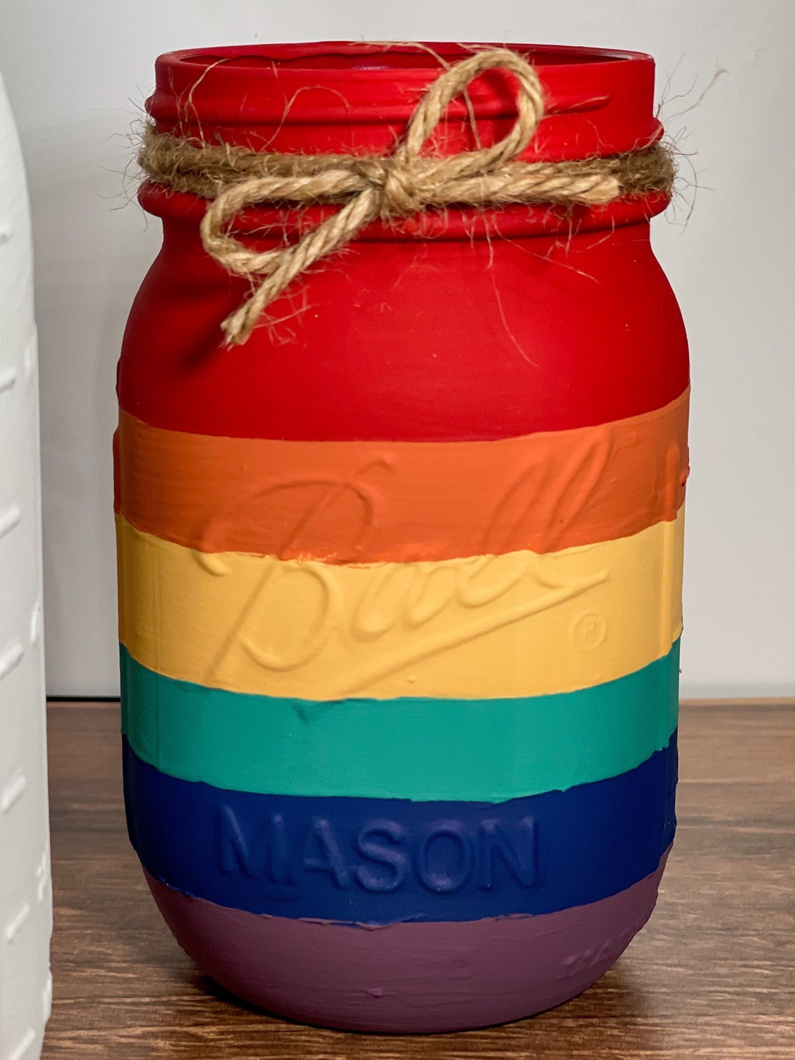 Rainbow Mason Jars / Mason Jar Centerpiece / LGBTQ+ Pride Decor ...