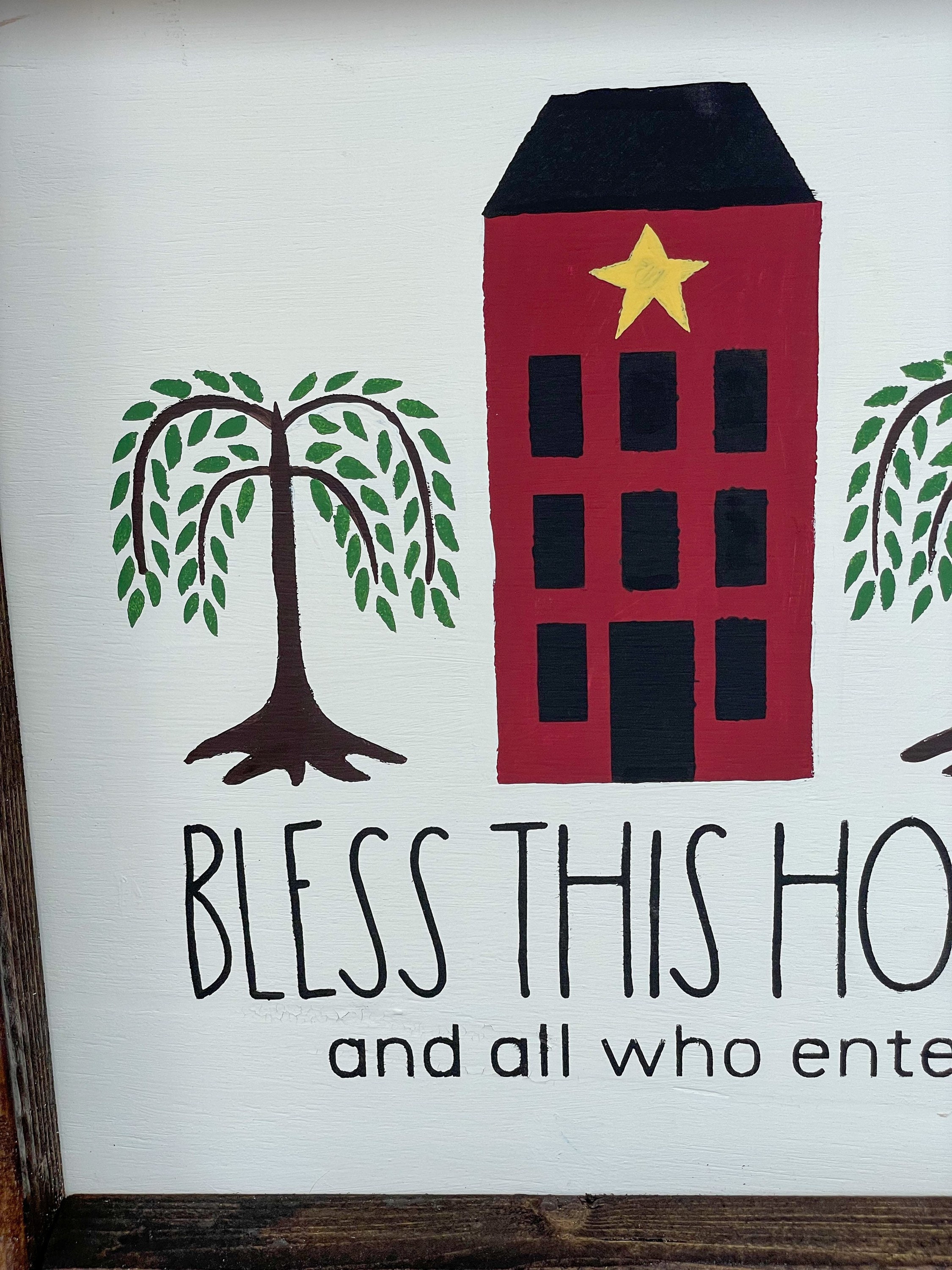 PrImitive Bless this House Sign