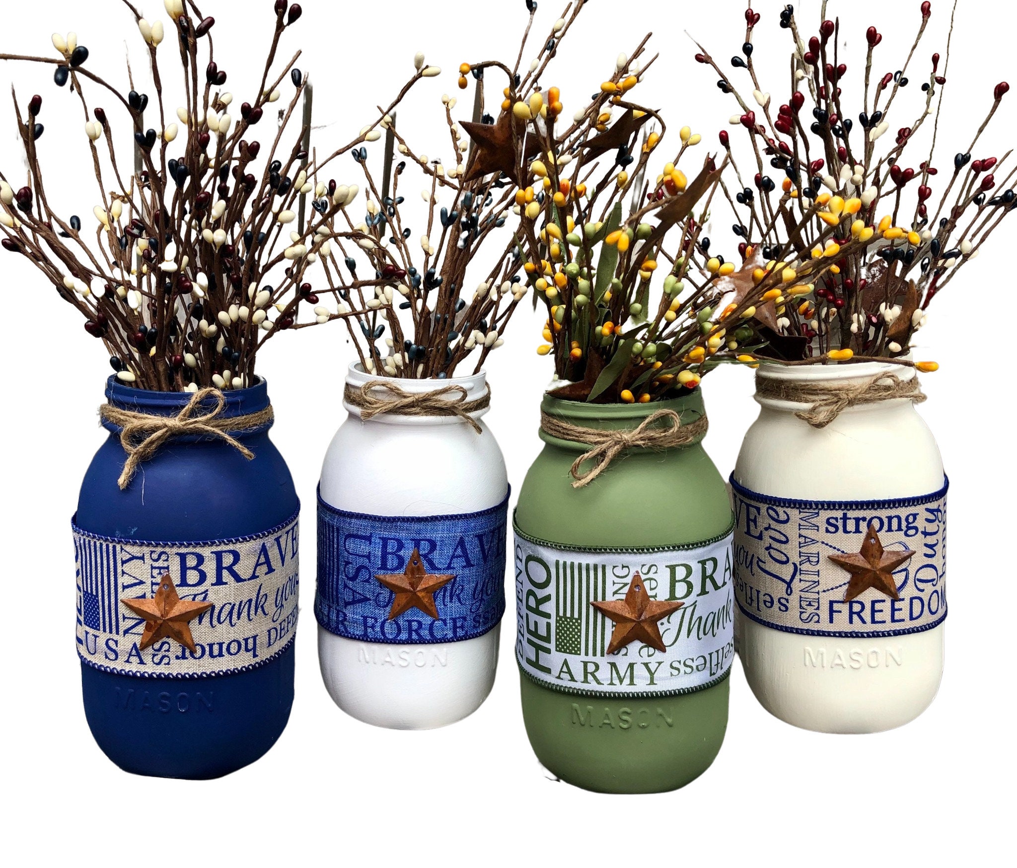 Military Mason Jars
