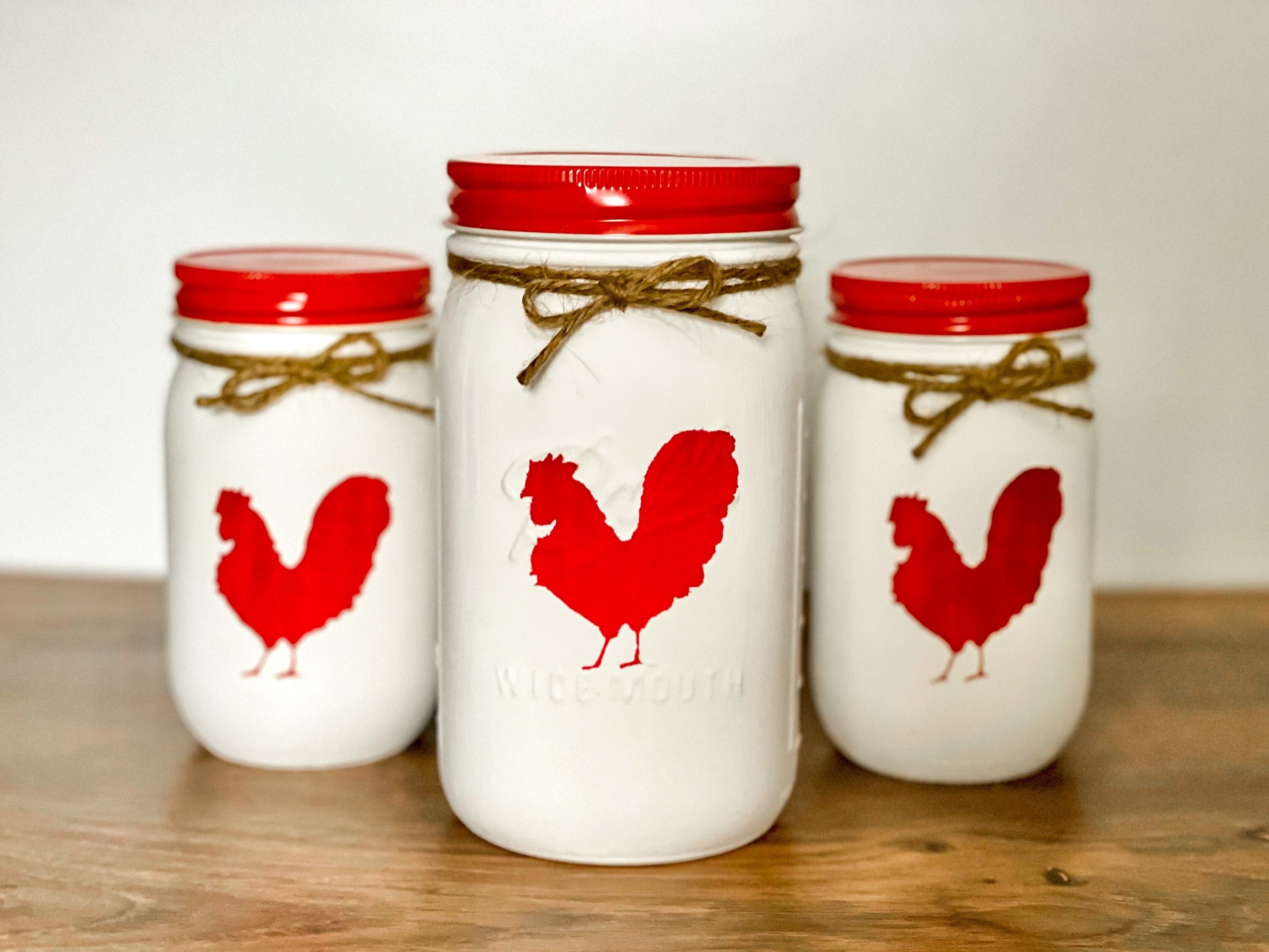 Rooster Kitchen Mason Jars