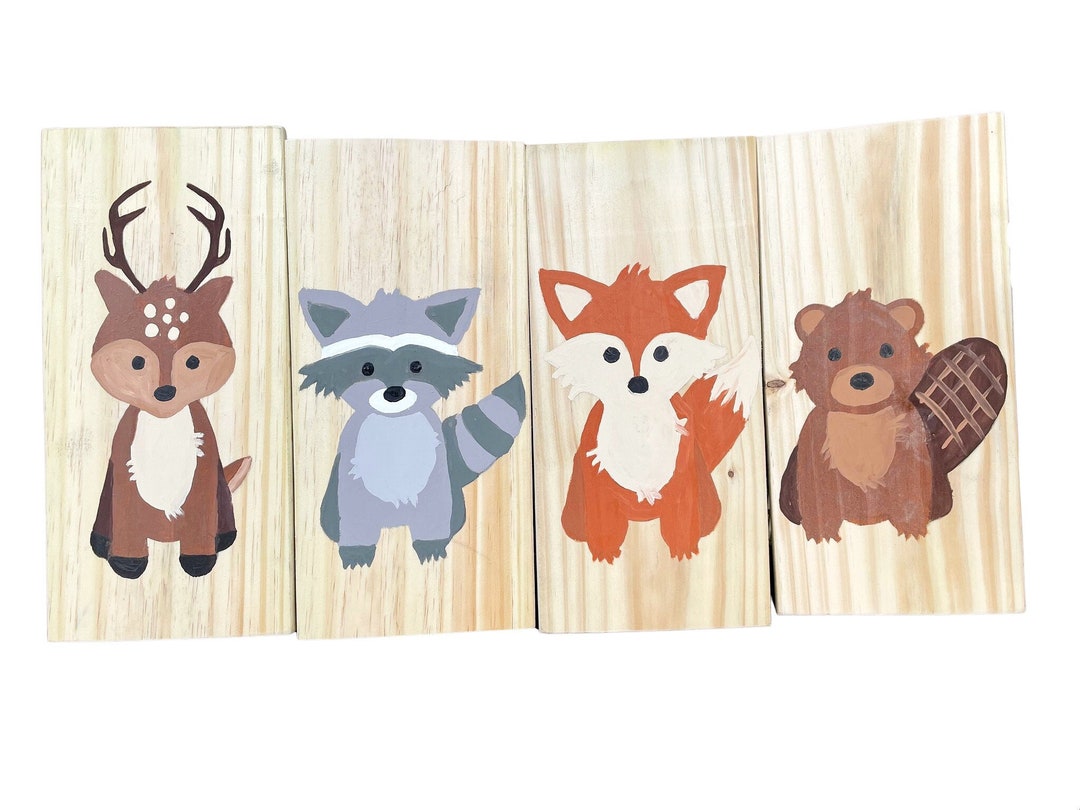 Baby Woodland Animal Signs / Woodland Animal Nursery Signs / Baby ...