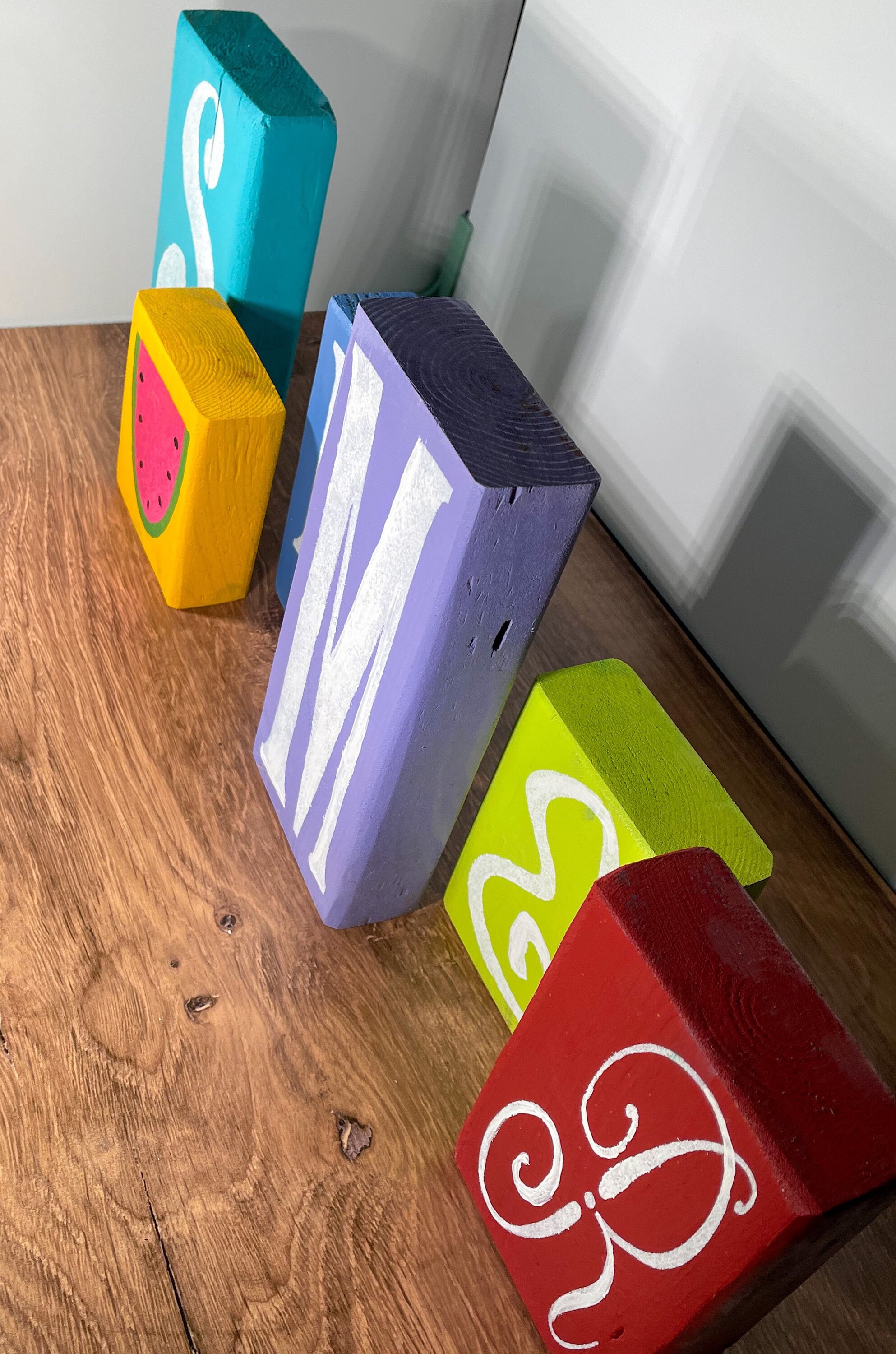 Summer Wood Blocks / Summer Word Blocks / Summer Home Decor / | Etsy