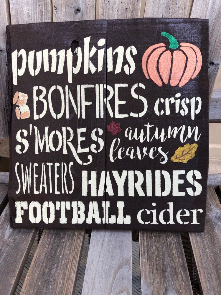 Rustic Fall Sign / Rustic Fall Decor / Fall Home Sign