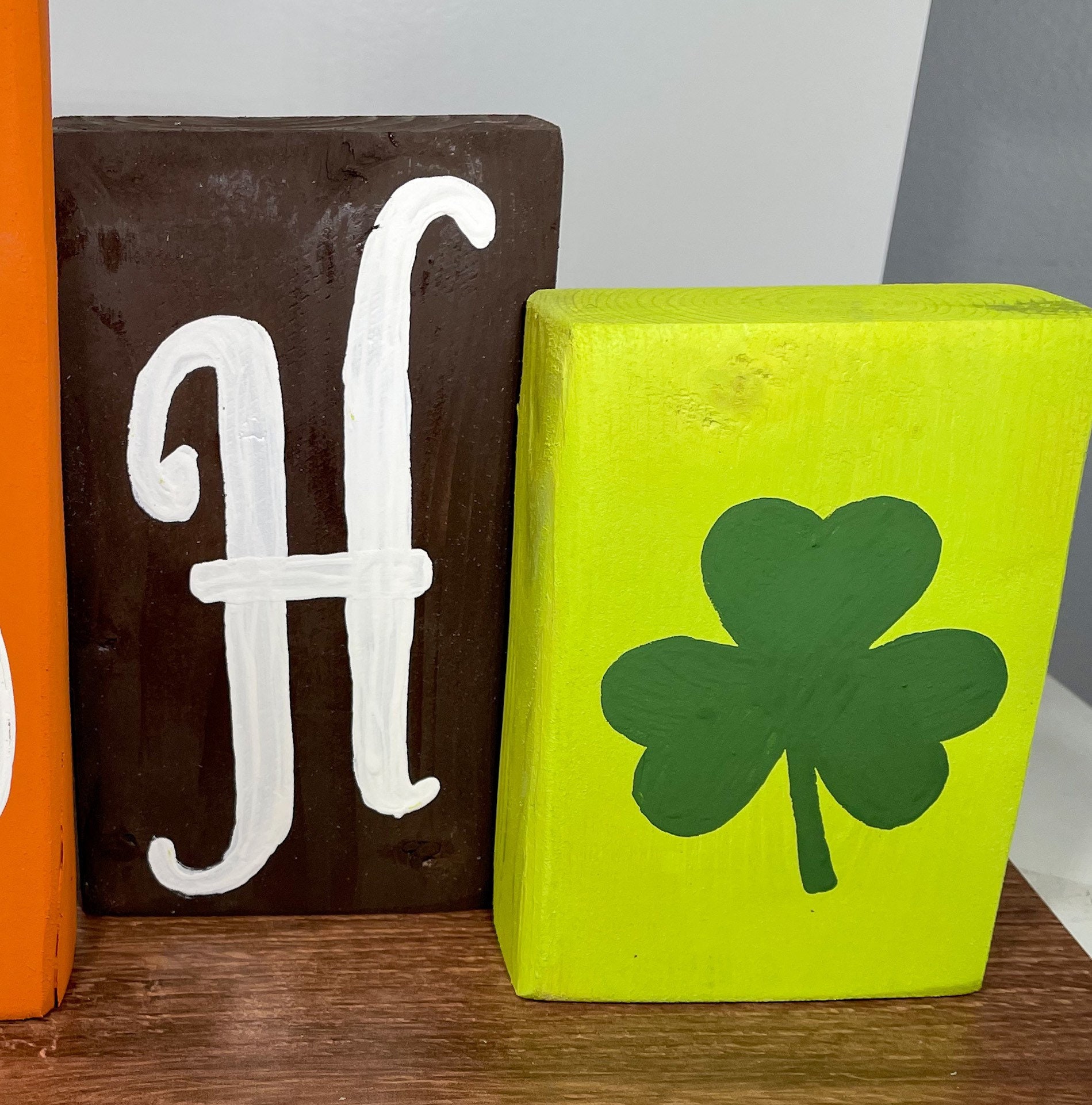 Irish Wood Letter Blocks