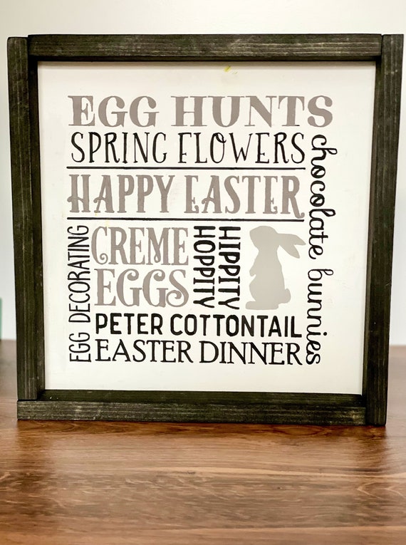 Farmhouse Easter Sign / Easter Wall Sign / Easter Decor / - Etsy
