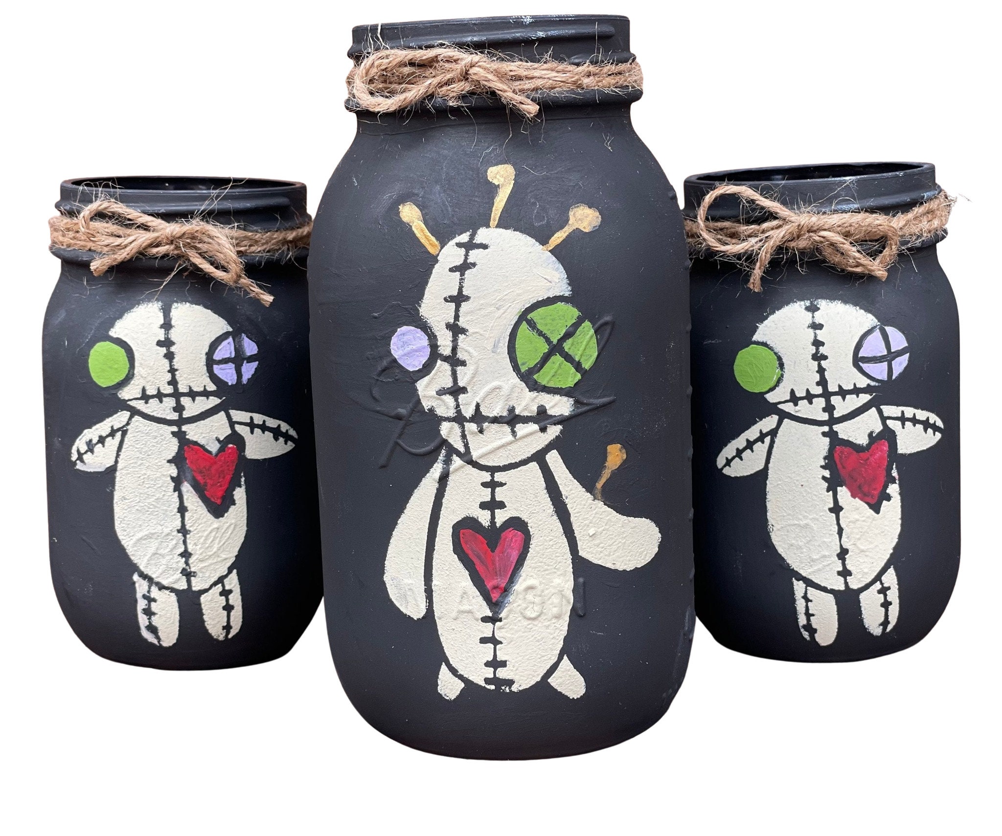 Voodoo Doll Mason Jars