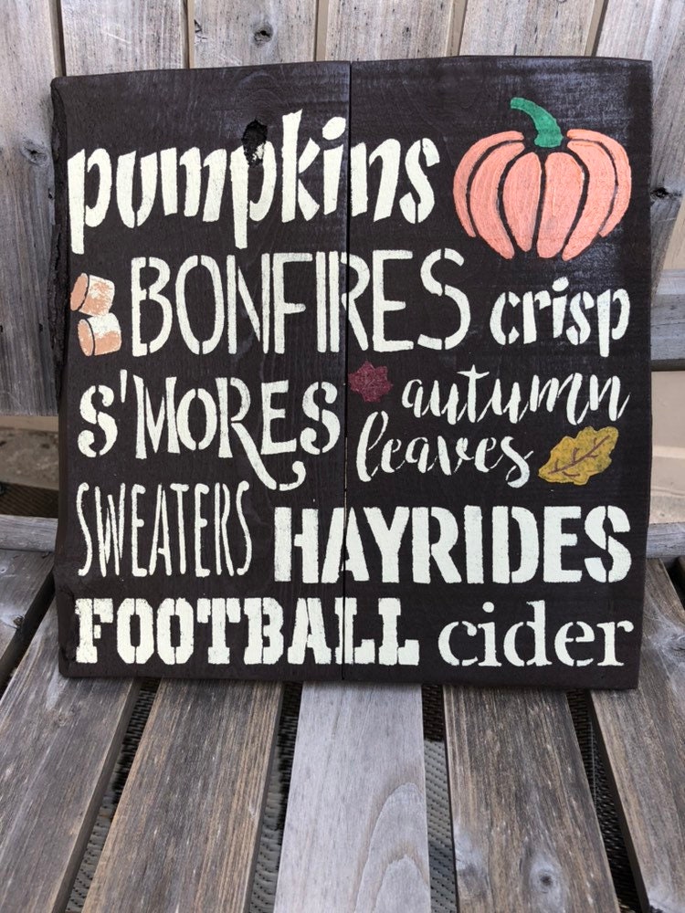 Rustic Fall Sign / Rustic Fall Decor / Fall Home Sign