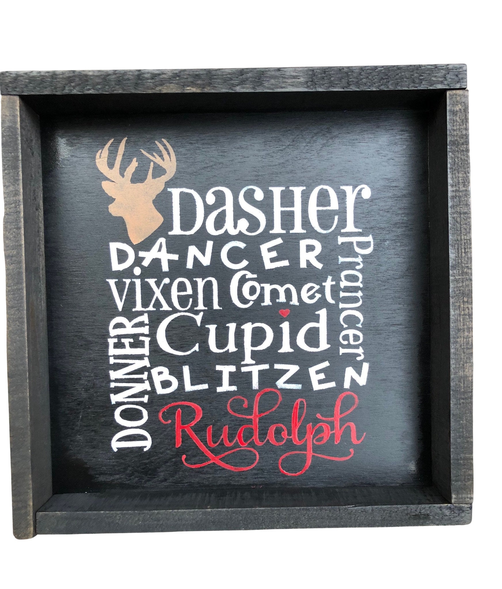 Christmas Reindeer Sign