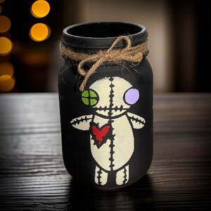 Voodoo Doll Mason Jars / Poppet Doll Mason Jars / Halloween Decor ...