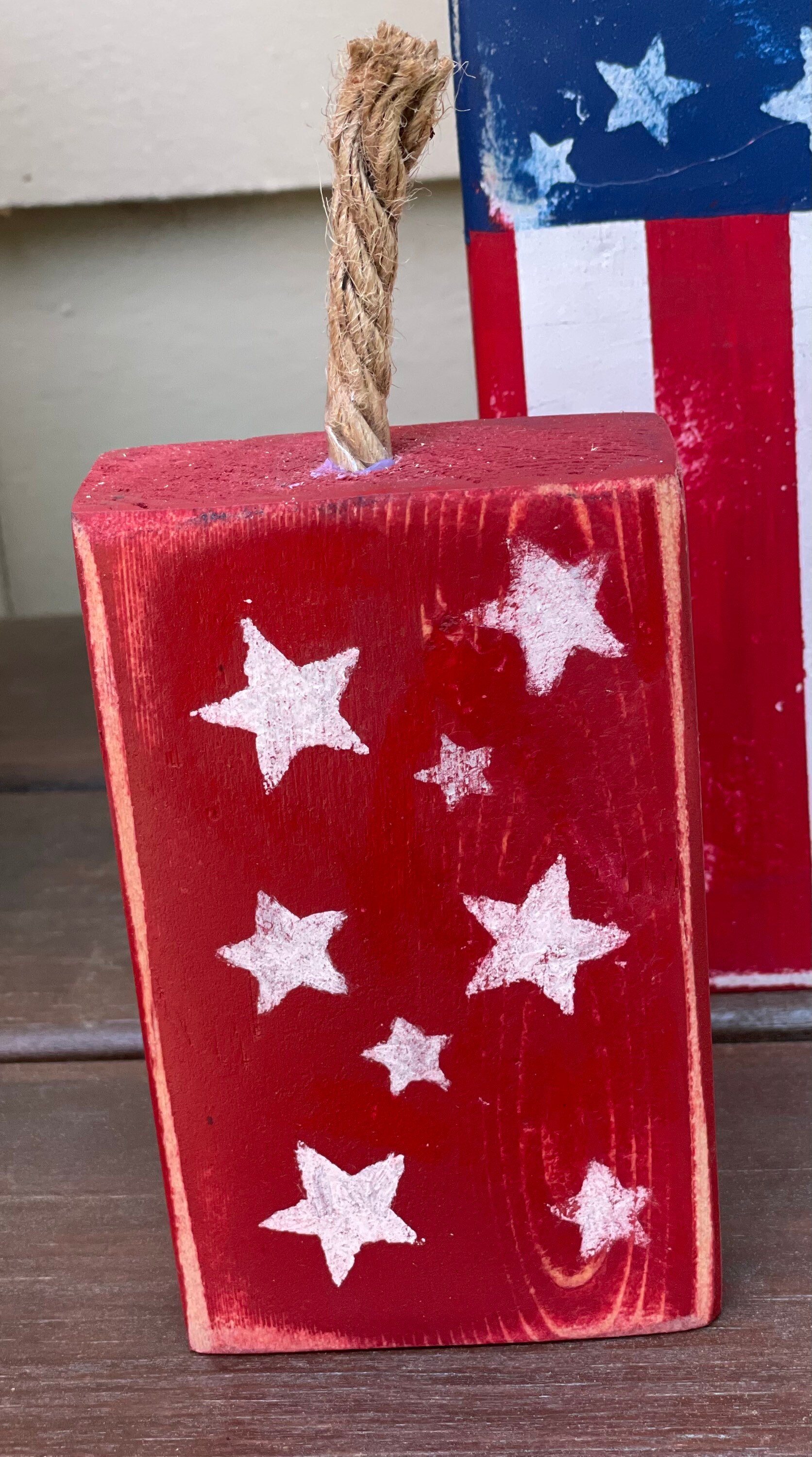 American Firecracker Wooden Blocks