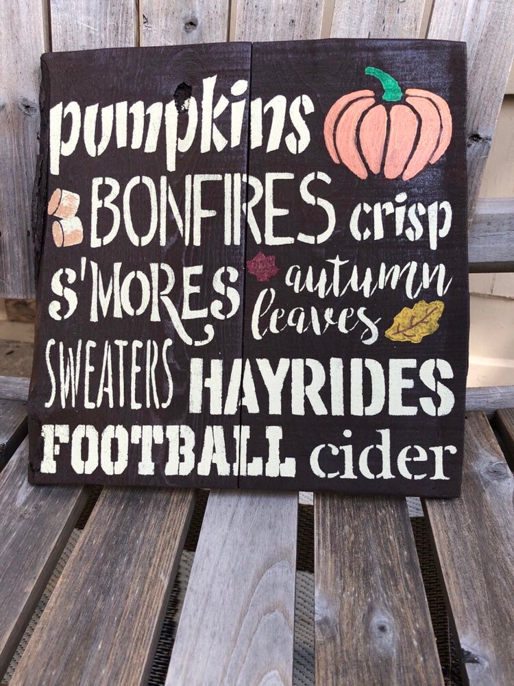 Rustic Fall Sign / Rustic Fall Decor / Fall Home Sign