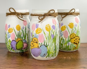 Spring Mason Jars - Etsy