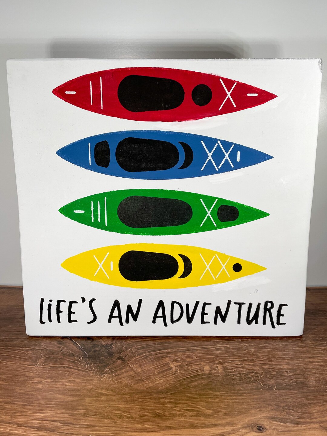 Kayak Sign / Lake House Decor / Kayak Wall Sign - Etsy