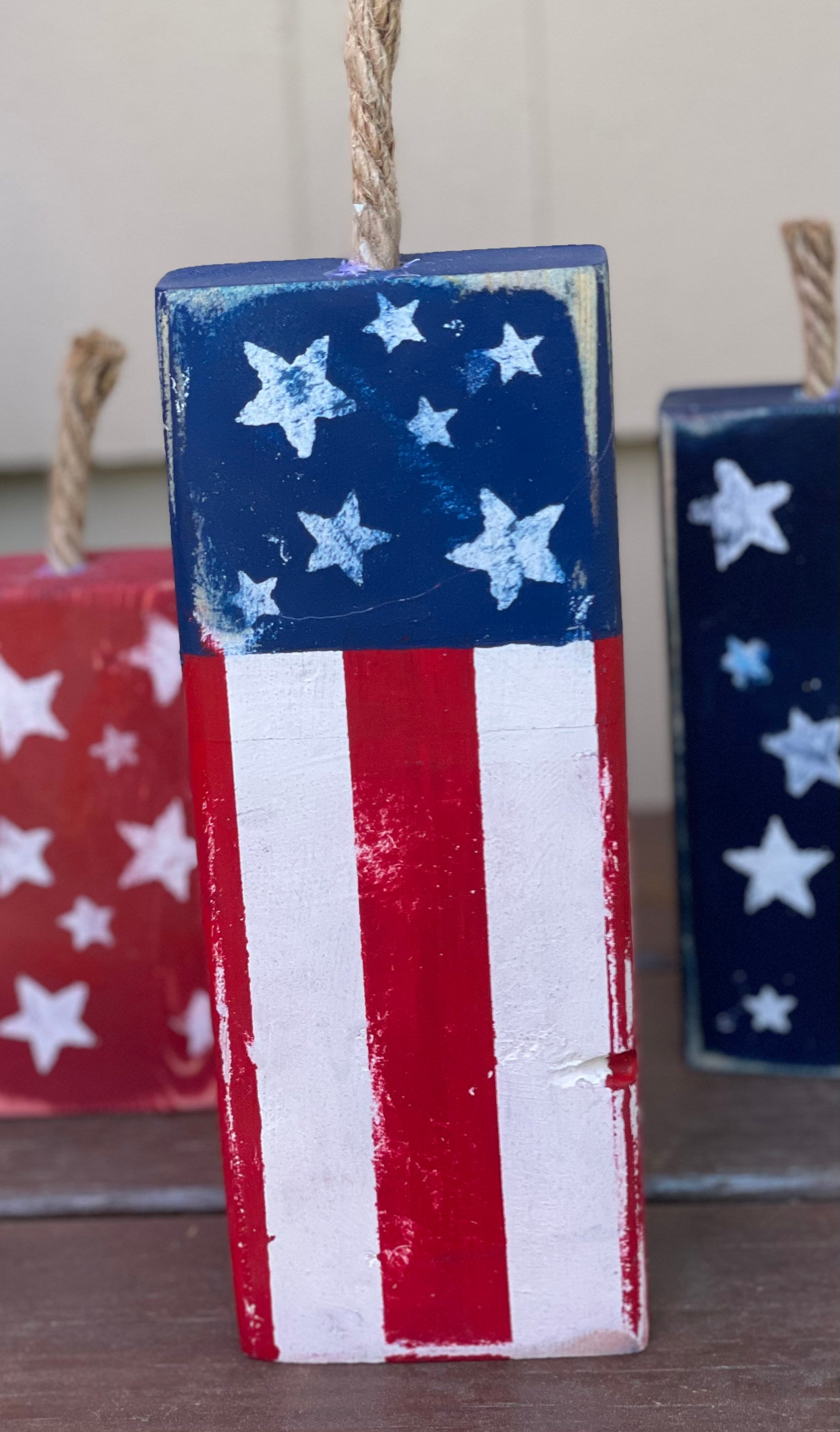 American Firecracker Wooden Blocks