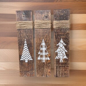 Rustic Christmas Tree Signs / Rustic Christmas Decor / Farmhouse ...