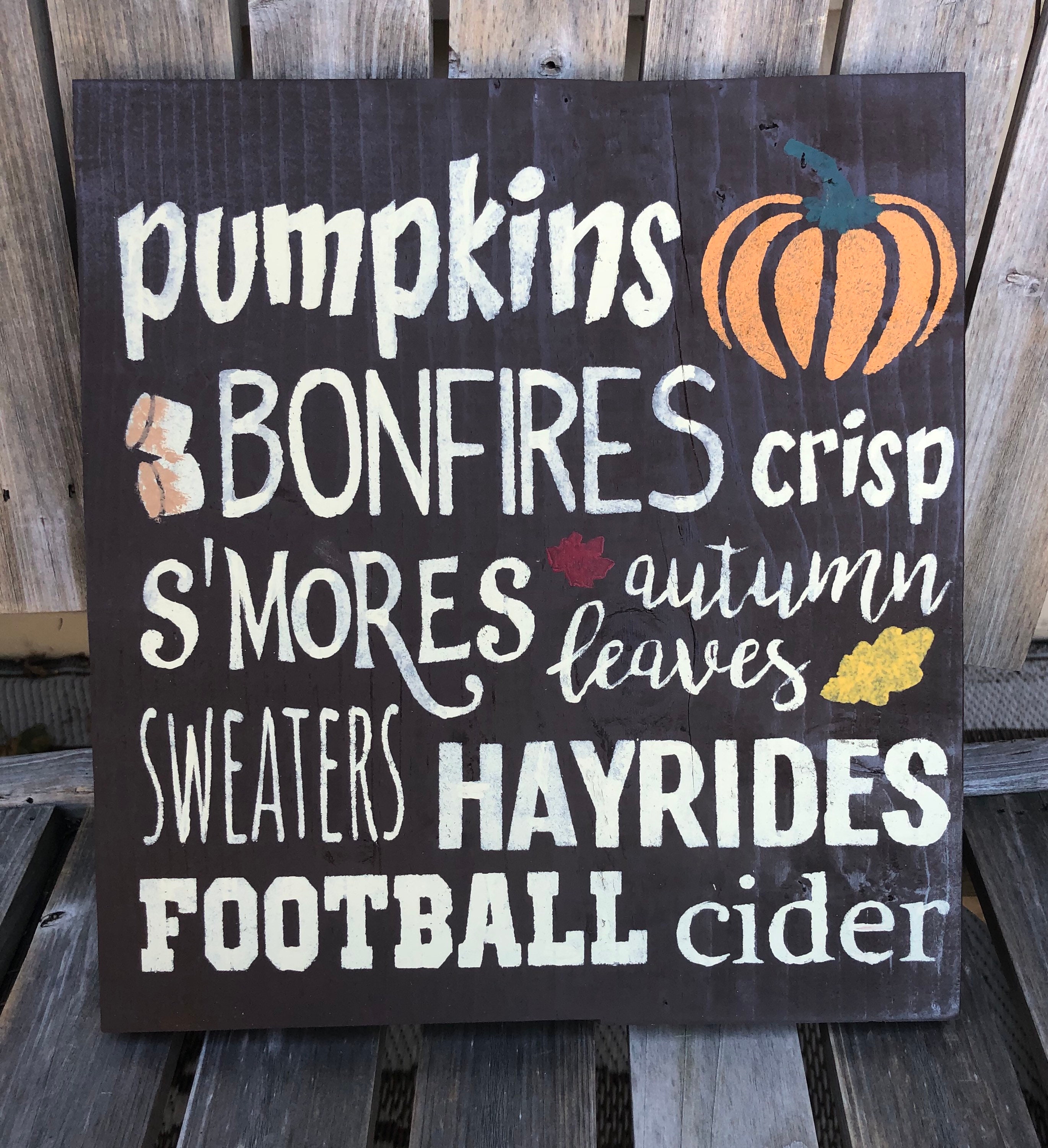 Rustic Fall Sign / Rustic Fall Decor / Fall Home Sign