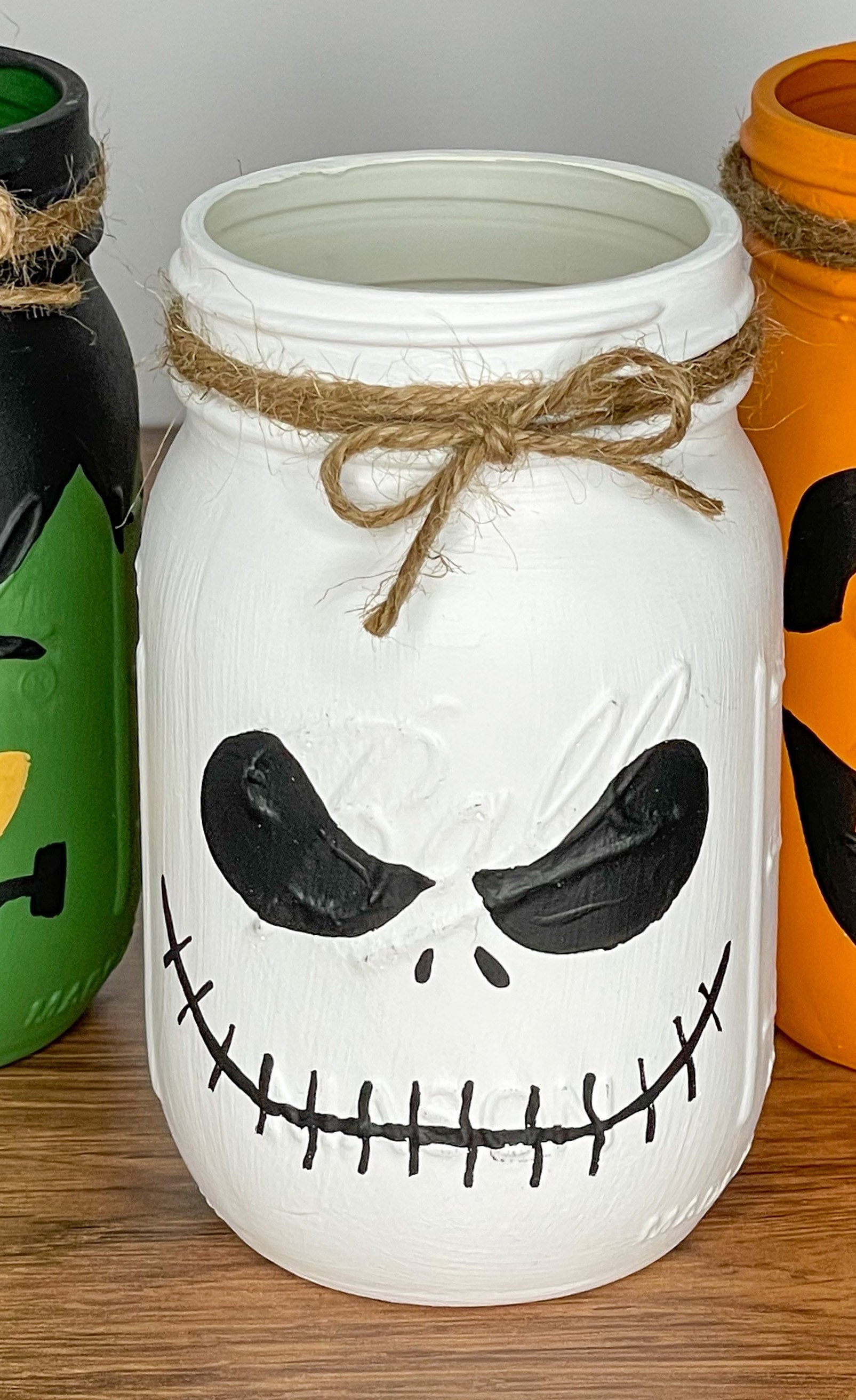 Halloween Monster Mason Jars