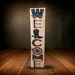 Western Welcome Sign / Country Western Wall Decor / Western Home Decor ...