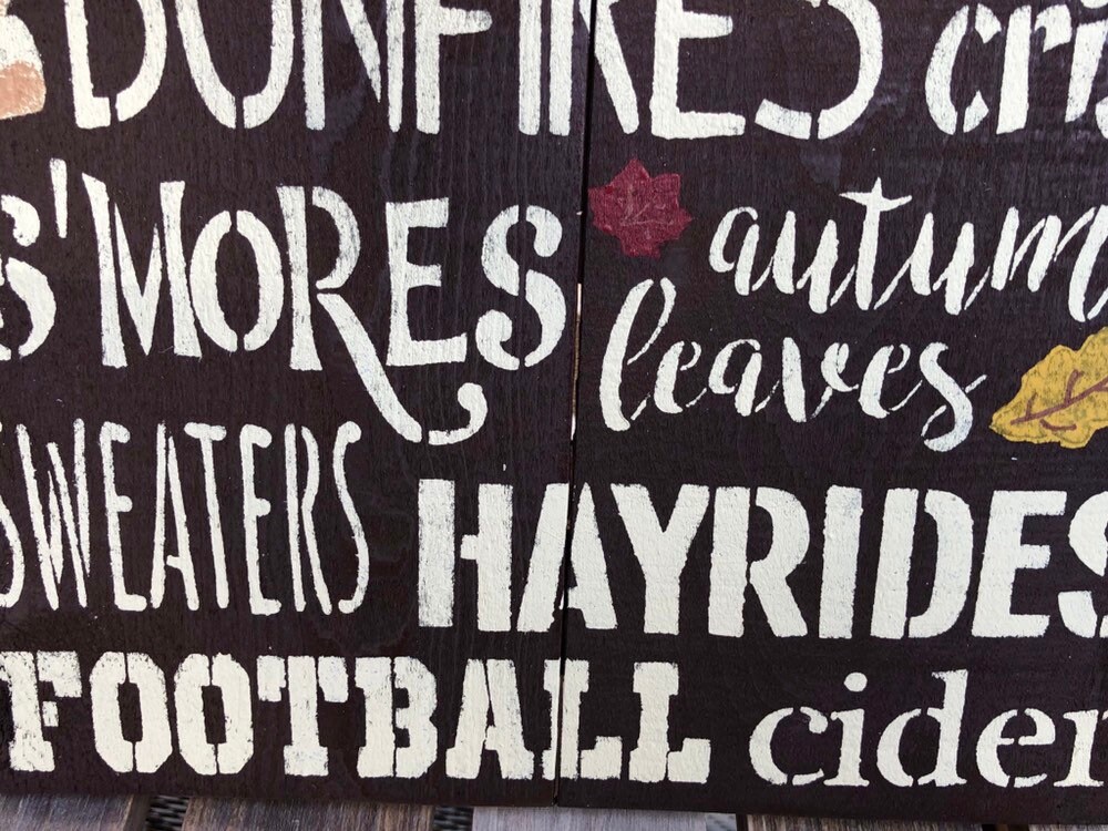 Rustic Fall Sign / Rustic Fall Decor / Fall Home Sign