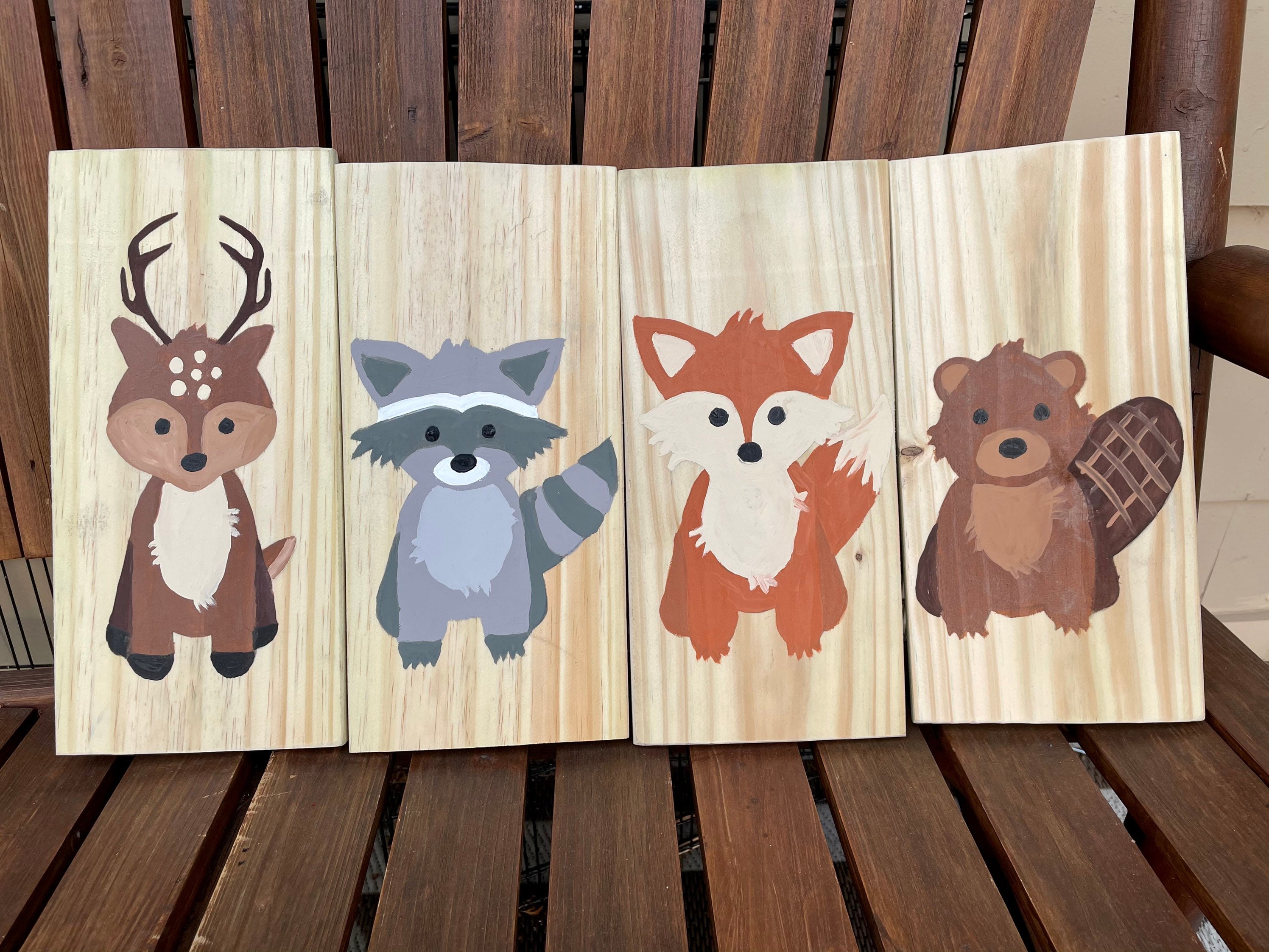 Woodland Animal Baby Nursery Signs