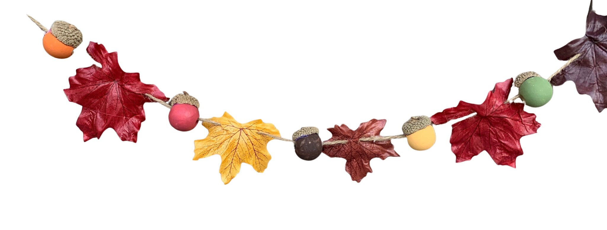 Fall Maple Leaf & Acorn Garland / Fall Garland / Fall Decor | Etsy