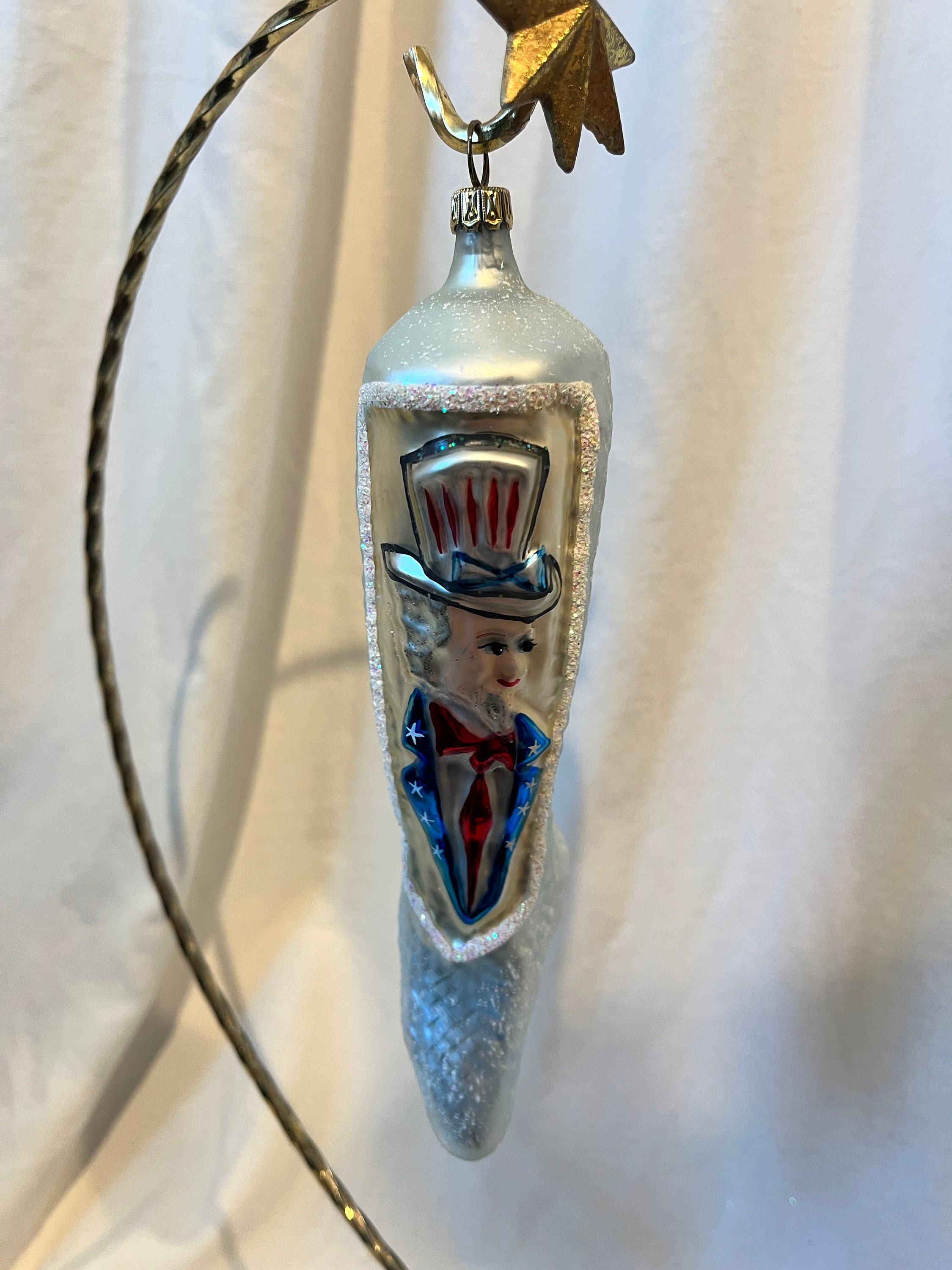 Vintage Radko 1994 Uncle Sam Stocking Ornament 2 Available Sold ...
