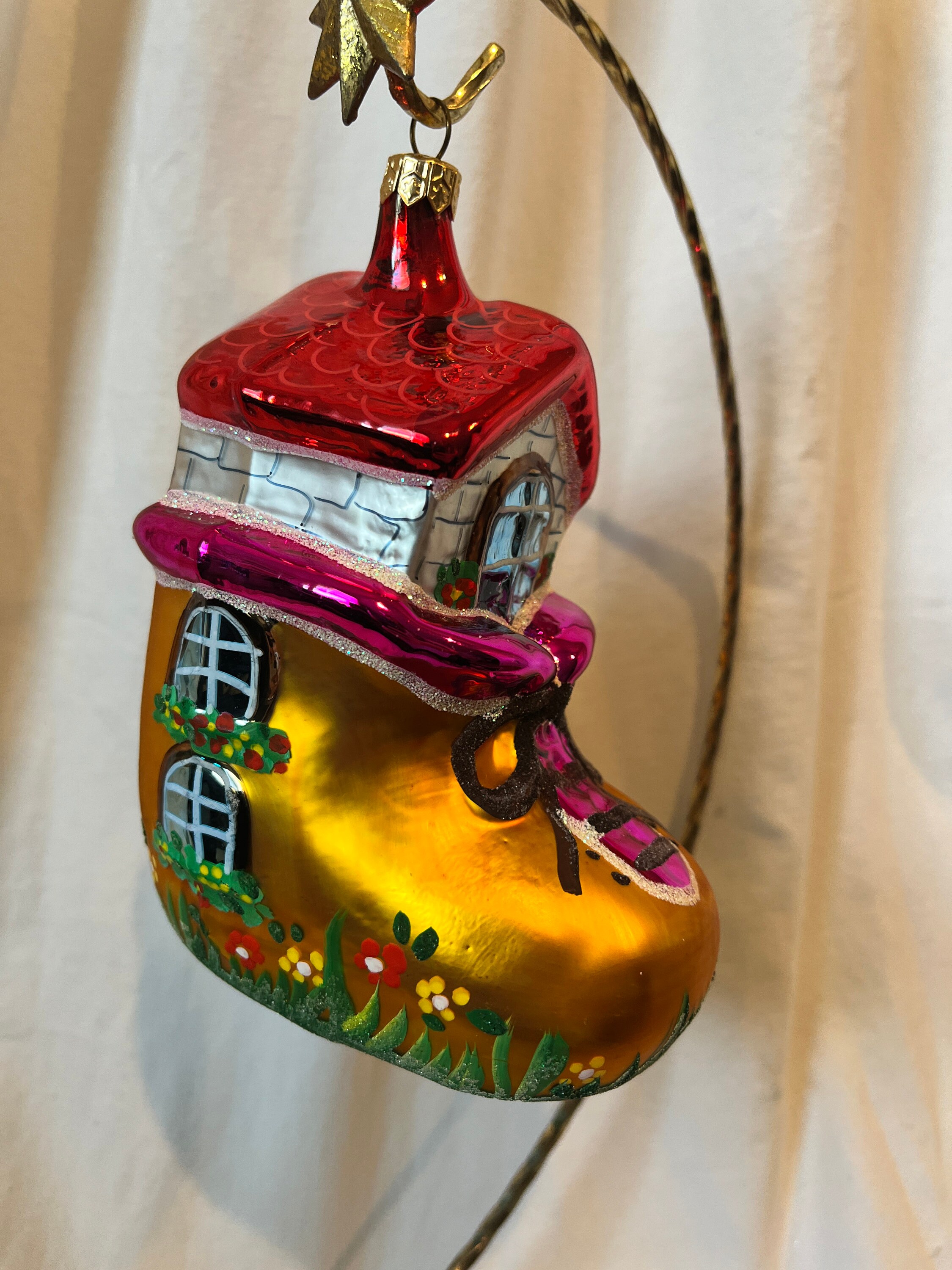 Vintage Radko Shoe Shack Ornament - Etsy