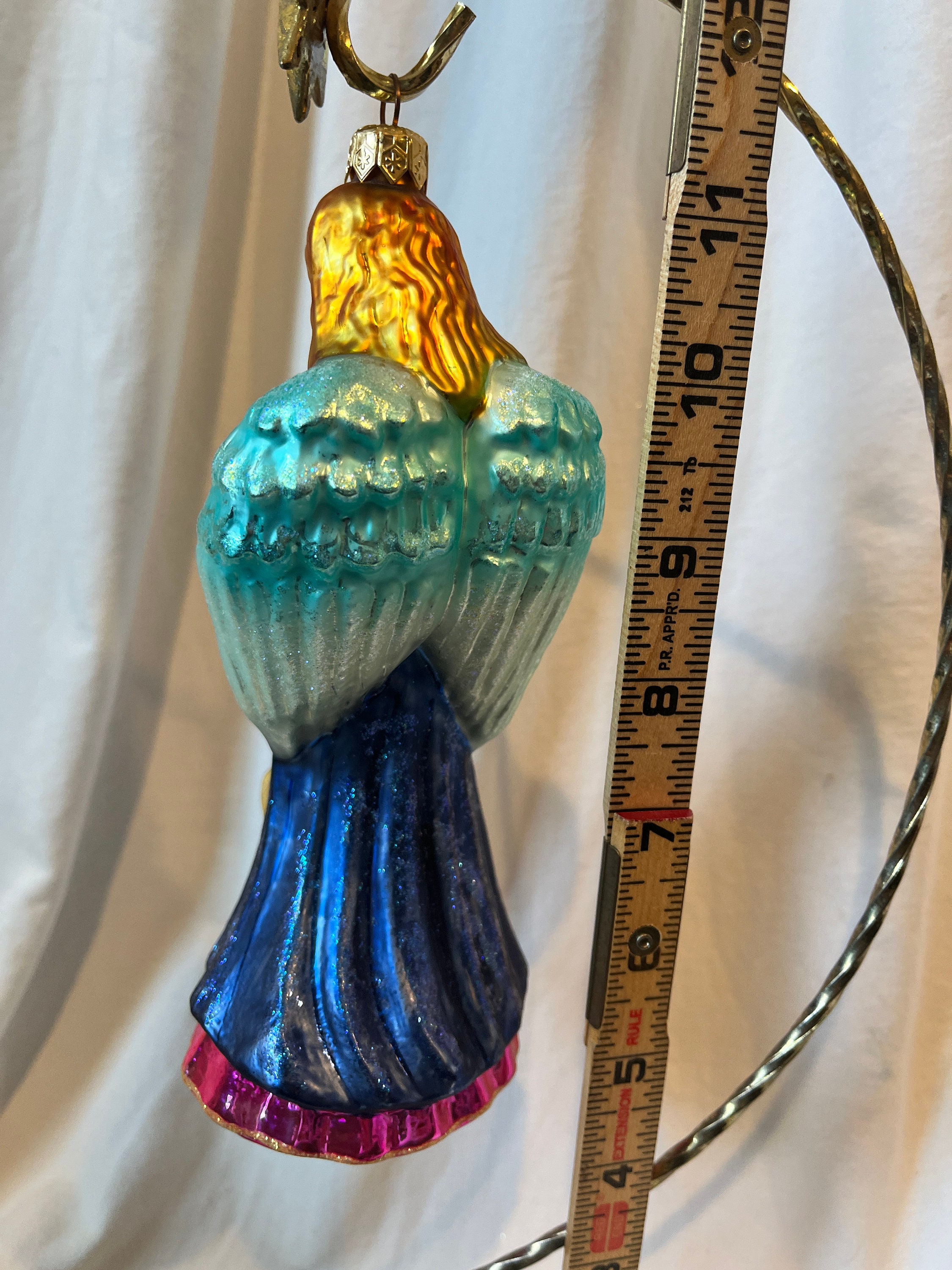 Vintage Radko ANGELS Royal Blue Angel With Bugle, Pink/gold Heavenly ...