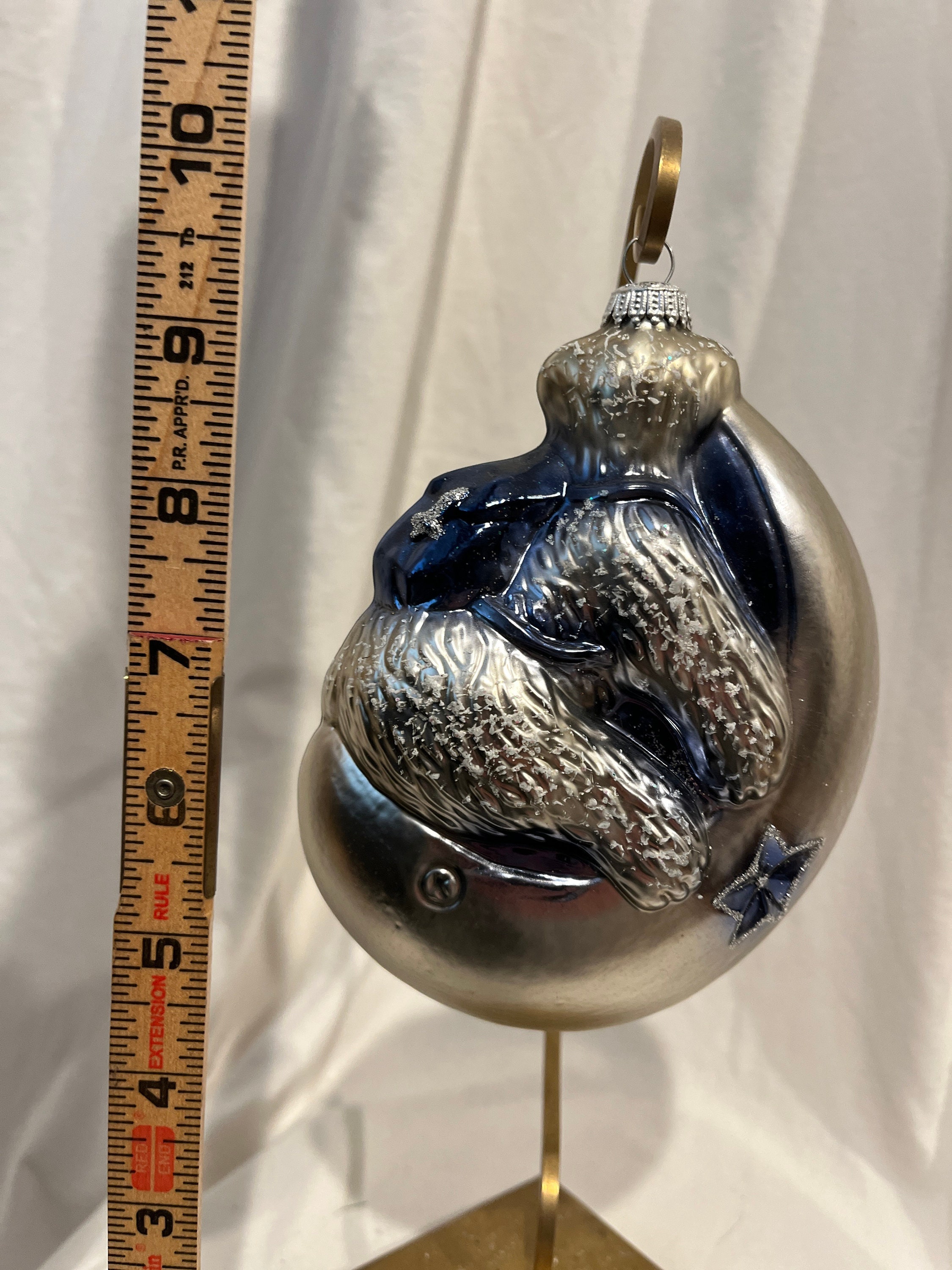 Vintage Radko Moonstruck Polar Bear on Moon Ornament - Etsy