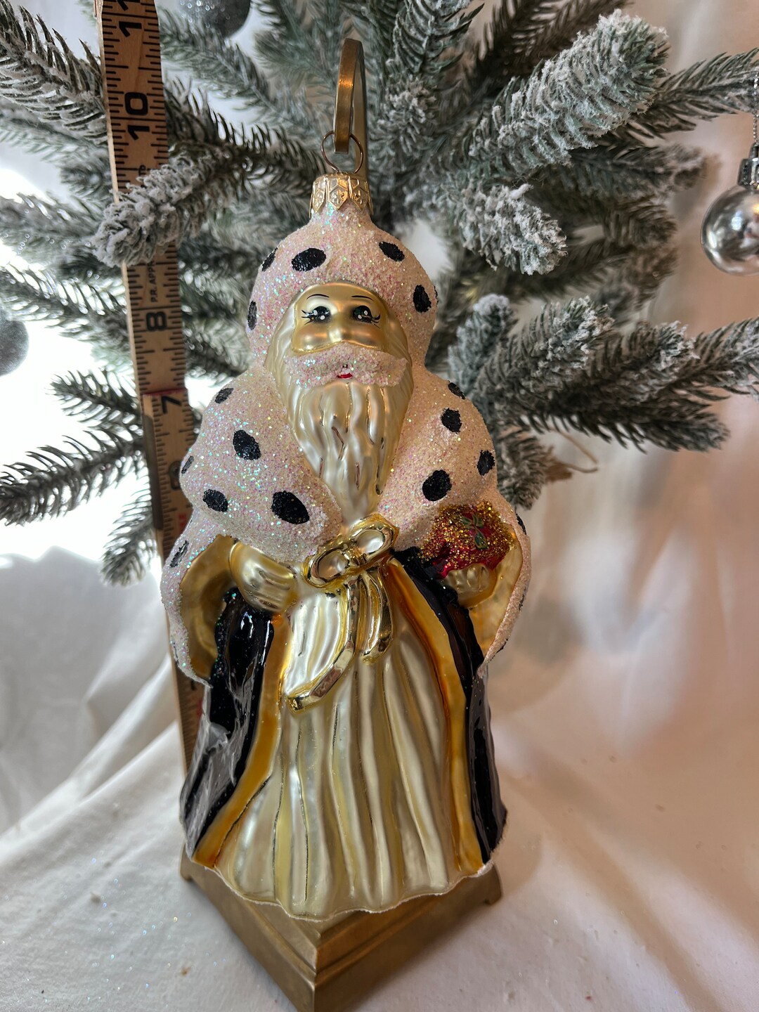 Vintage Radko Winter Dream Santa Ornament - Etsy