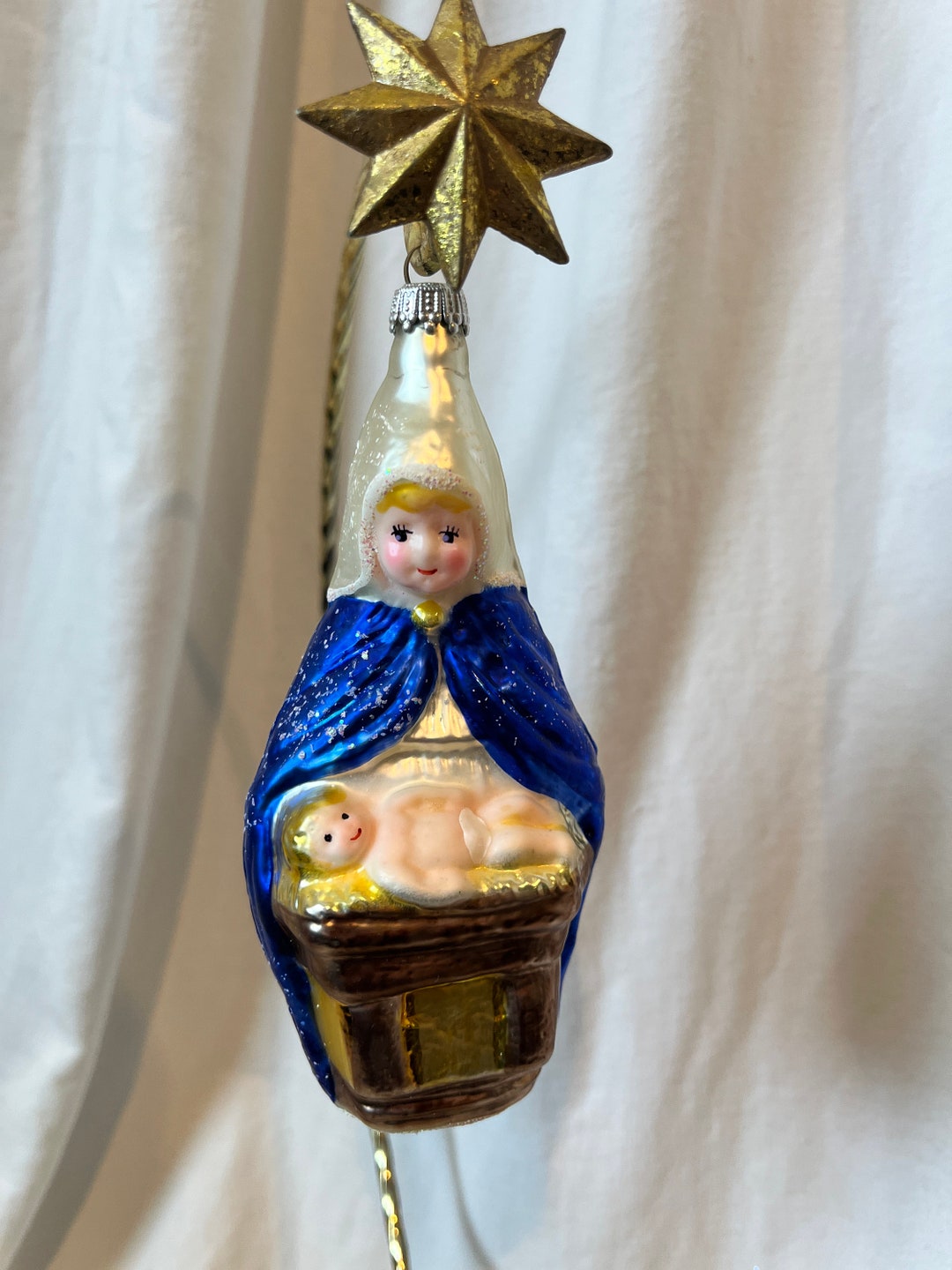 Vintage Radko Madonna and Christ Ornament - Etsy