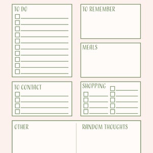 Boho Thought Organizer & Brain Dump | Limited Edition | Instant ...