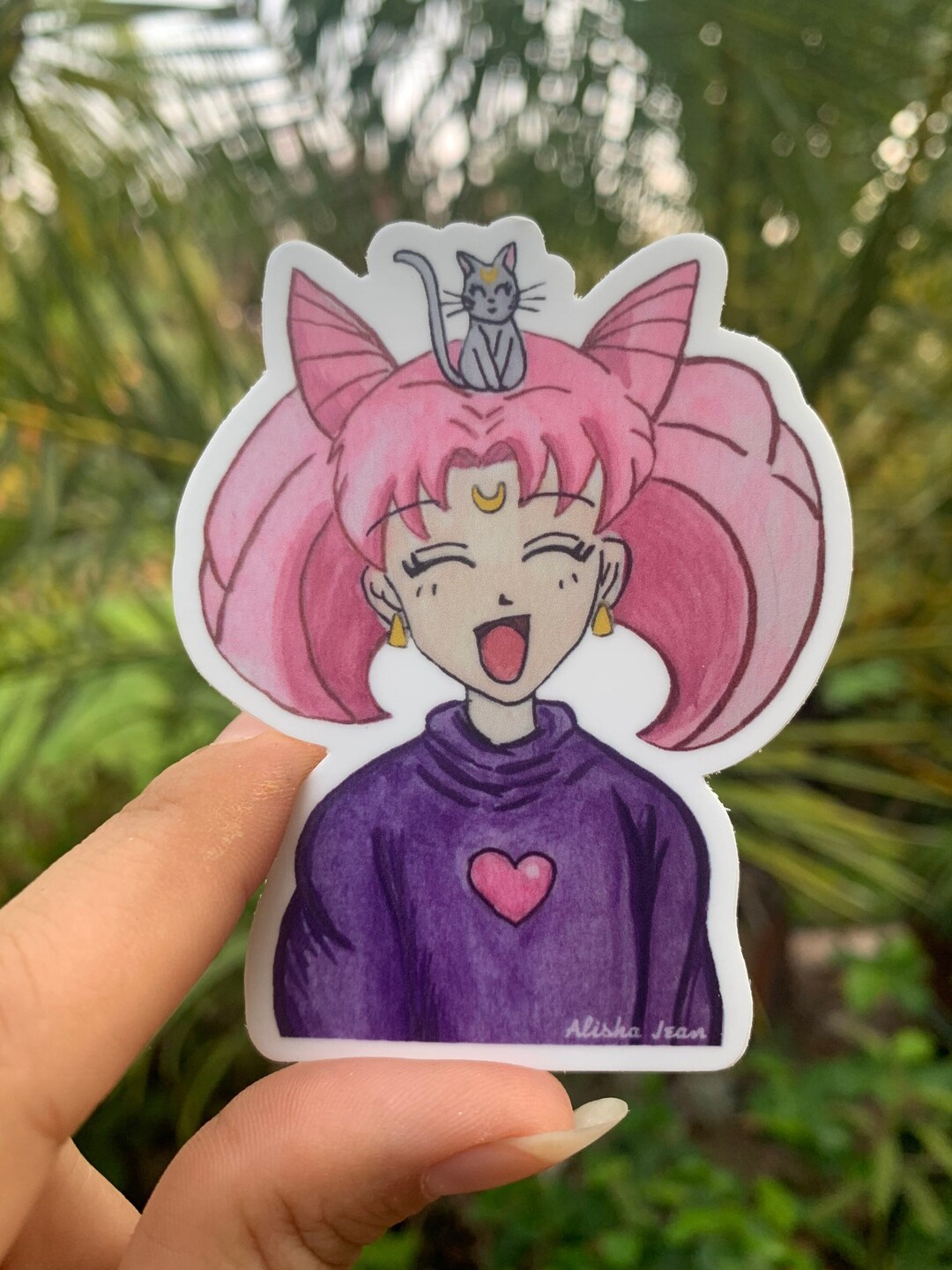 Sailor Mini Moon Chibiusa Die Cut Sticker / Anime Sticker / Character ...